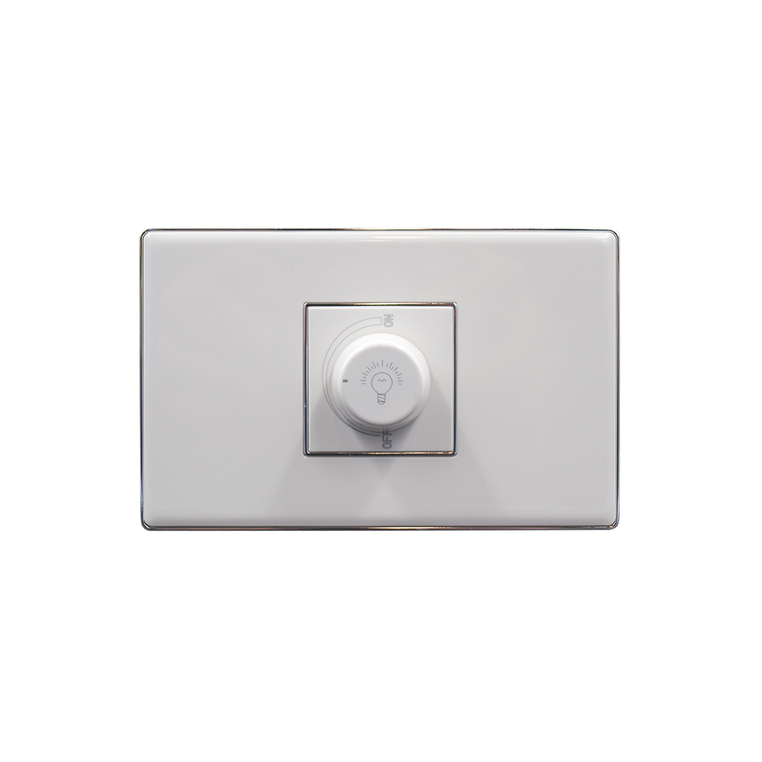 INTERRUPTOR DIMMER BLANCO CROMO 220-300V - HEA LIGHT