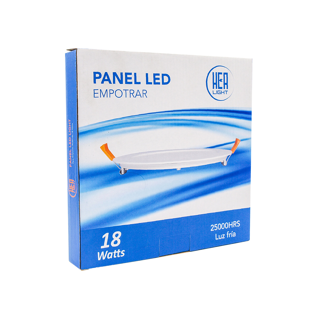 PANEL LED REDONDO P/ EMPOTRAR 18W 4100K - HEA LIGHT